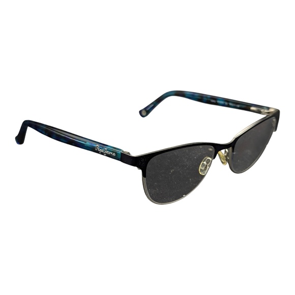 Pepe Jeans | Accessories | Pepe Jeans Blue Logo Rectangular Frame Cathy ...
